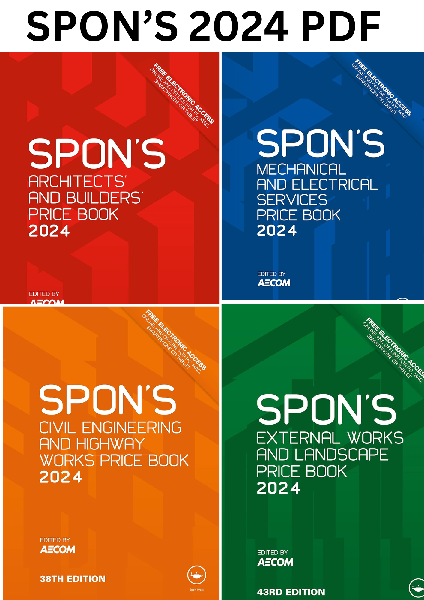 SPON'S | SPON'S Price Books, SPONS 2024 PDF's